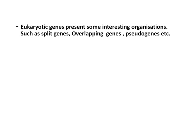 Second genetic code overlapping and split genes | PPTX | Chemistry ...