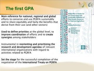 The Second Global Plan of Action for PGRFA | PPTX