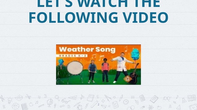 Second Grade - Unit 3 - The Weather.pptx