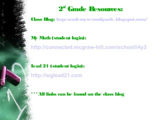 Second grade open house power point | PPT