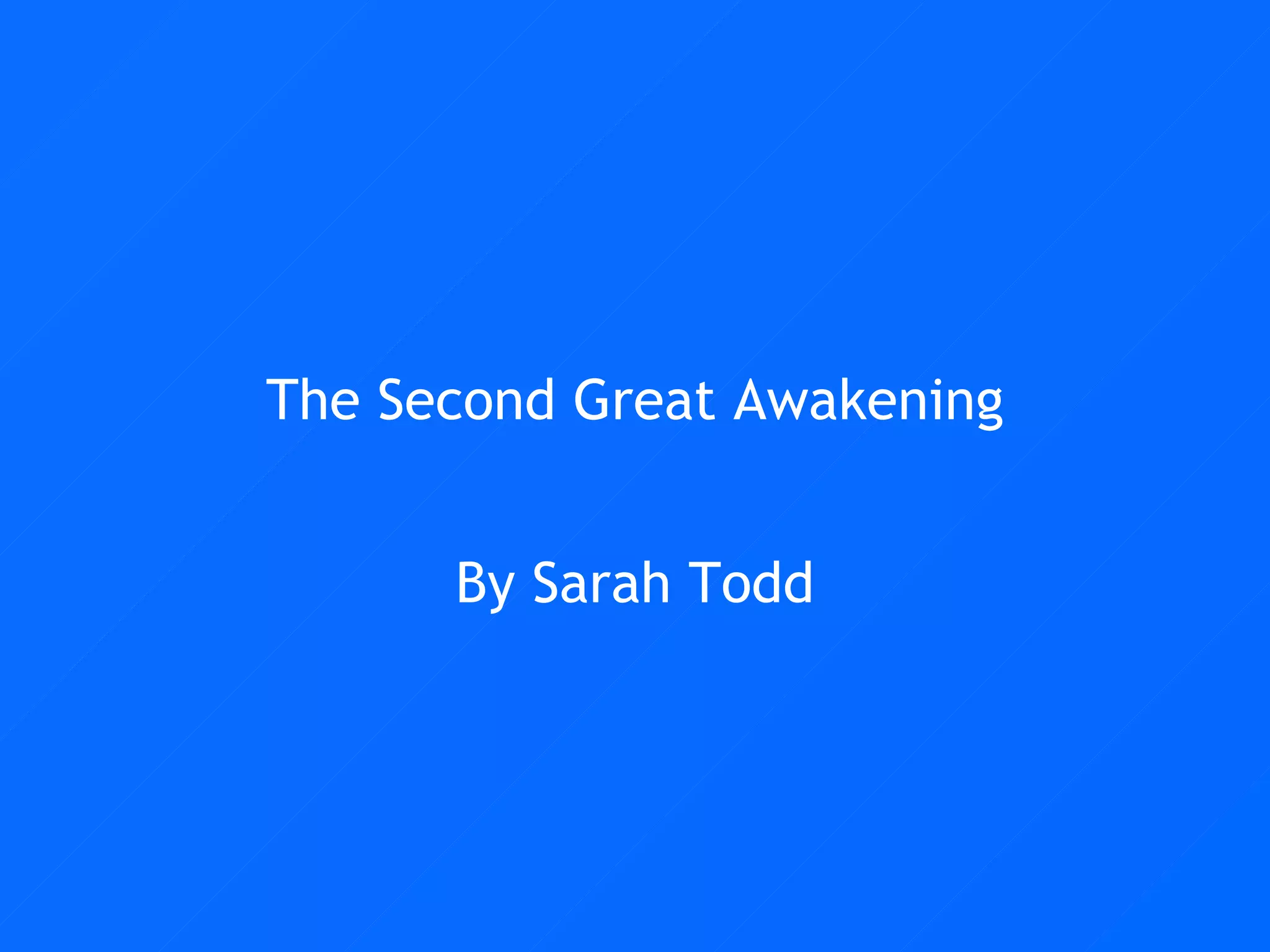 Second Great Awakening | PPT