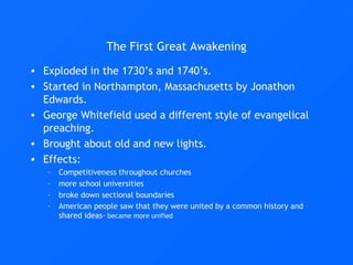 Second Great Awakening | PPT | Christianity | Religion & Spirituality