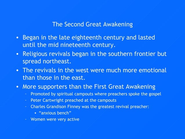 Second Great Awakening | PPT