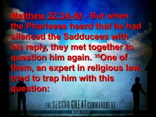 Second Great Commandment | PPT