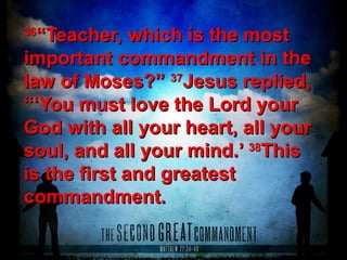 Second Great Commandment | PPT