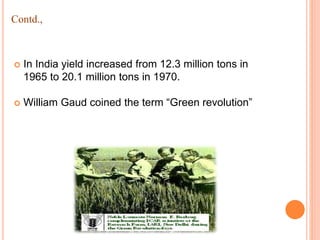 Second green revolution for sustainable agriculture development | PPT
