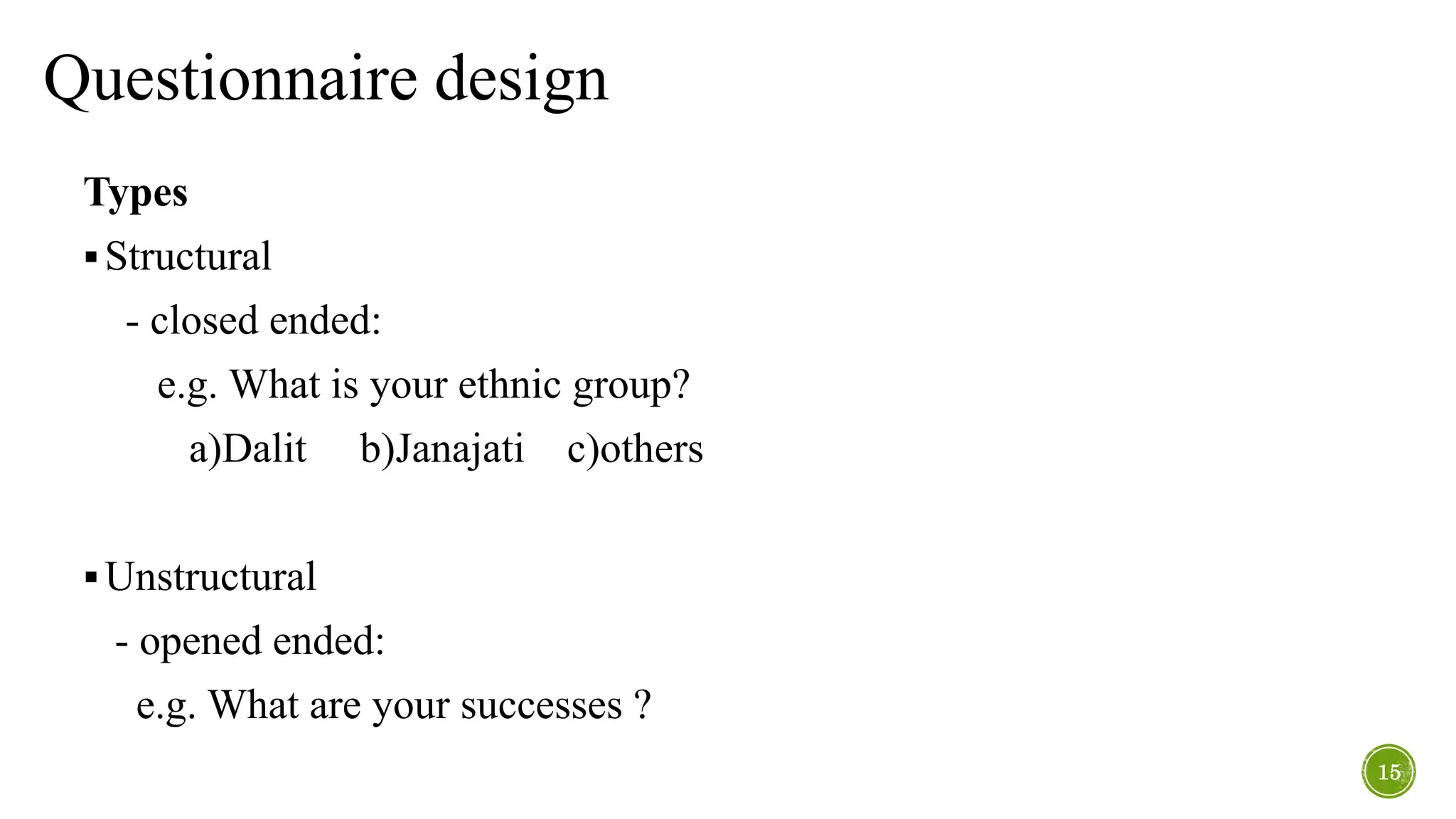 Factorial Design, Sampling, Census and Questionnaire | PPT