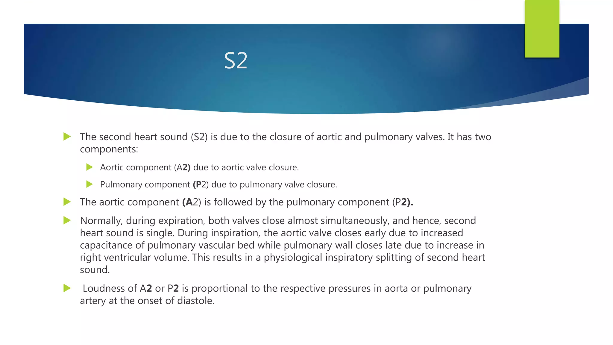 Second heart sound | PPTX