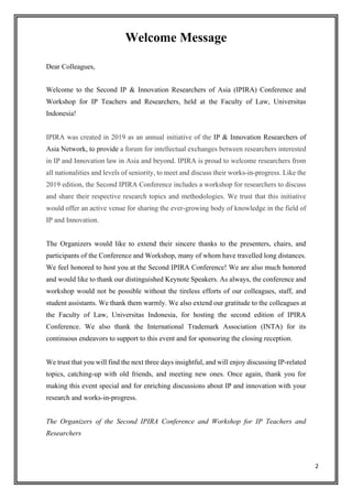Bashar H. Malkawi, Second ipira program 2020 | PDF