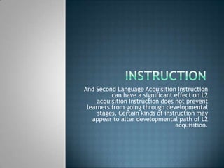 Second language acquisition | PPTX