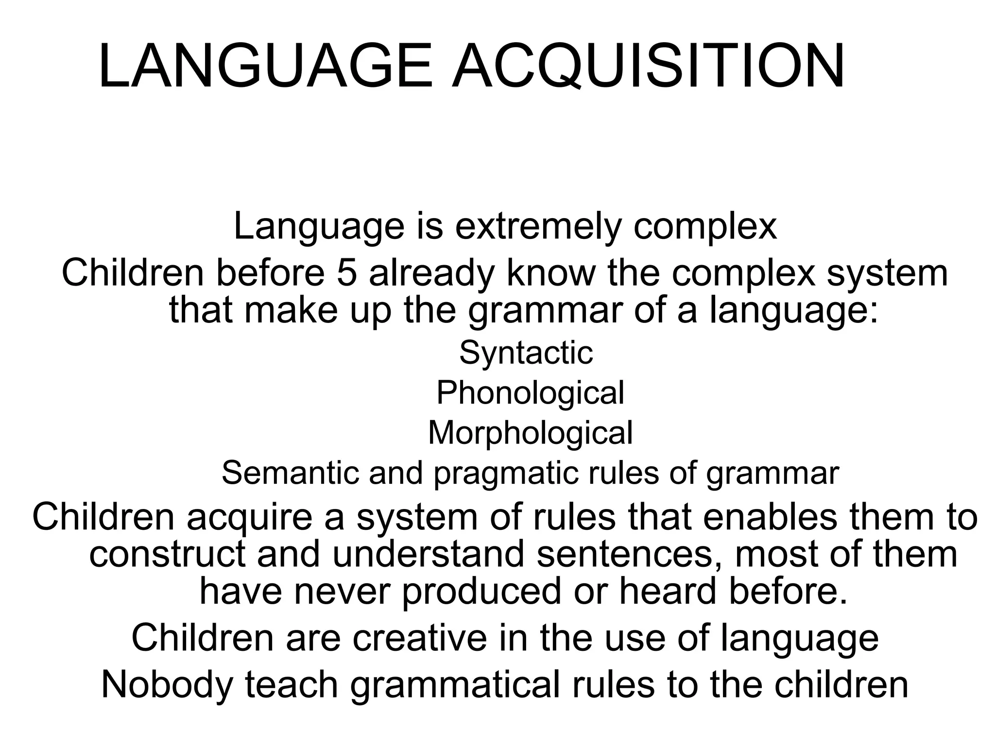Second language acquisition | PPT