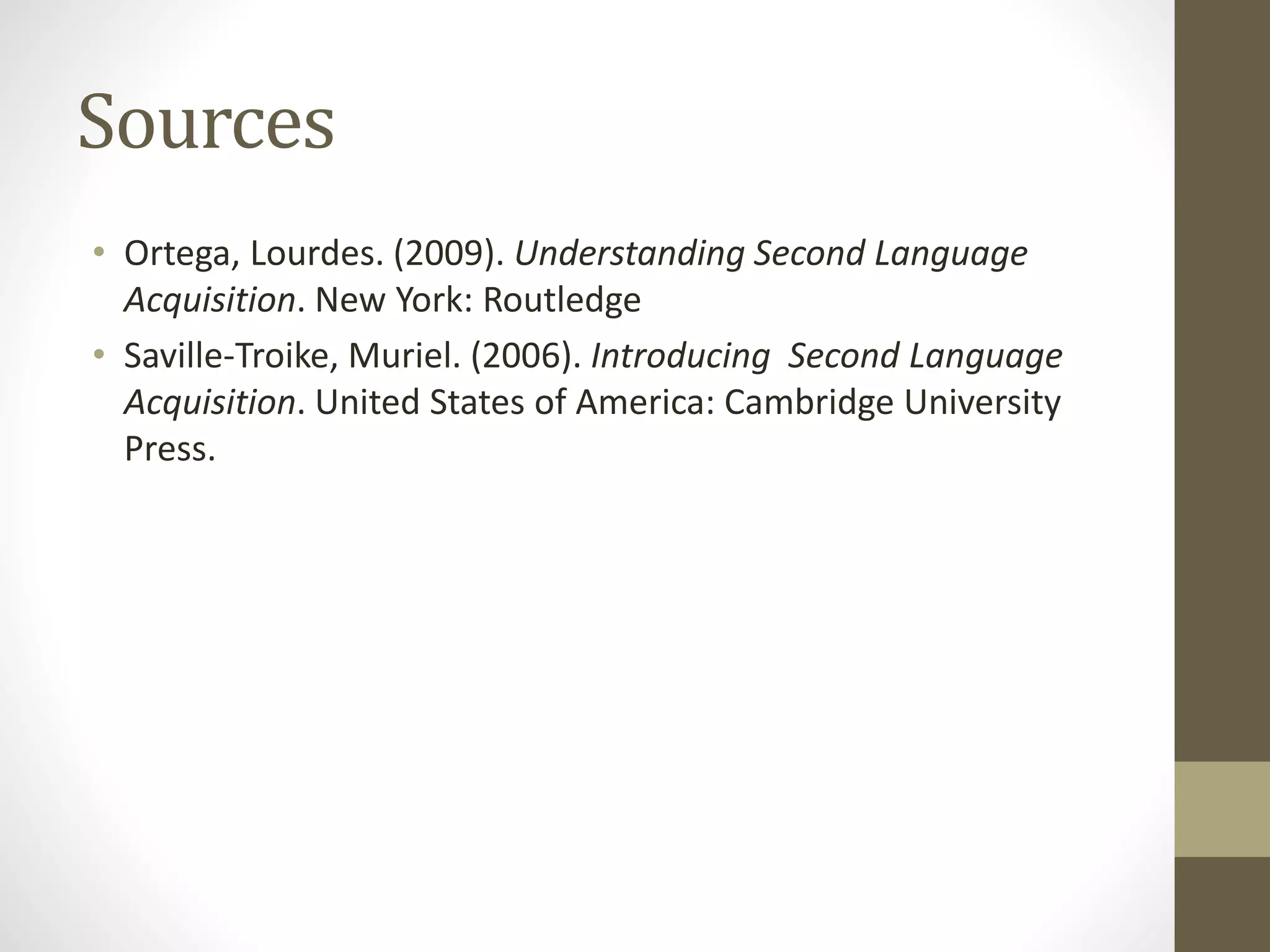 Second language acquisition | PPTX Second language acquisition | PPTX