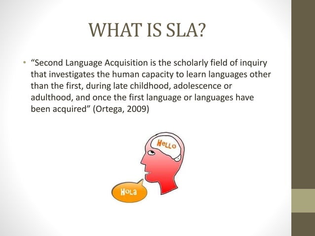 Second language acquisition | PPTX | Education