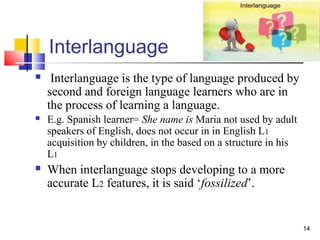Second language acquisition | PPT