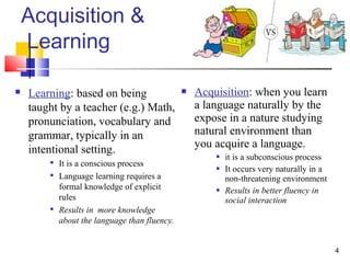 Second language acquisition | PPT