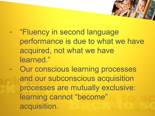 Second language acquisition & a lx | PPT