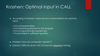 Second language acquisition and CALL | PPT