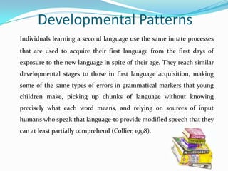 Second language acquisition stages | PPTX