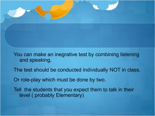 Second language assessment | PPT