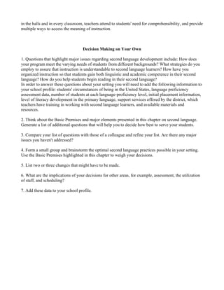 Second language development | PDF | Secondary Education | Education