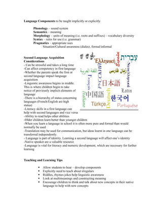 Second language learning | PDF