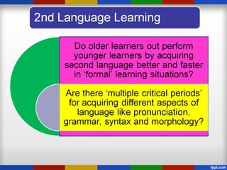 Second language learning | PPT