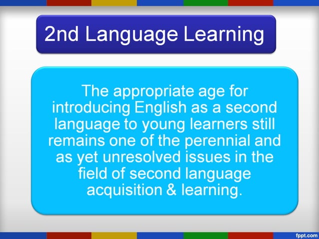 Second language learning | PPT