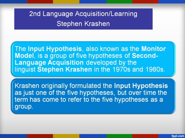 Second language learning | PPT