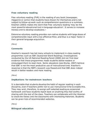 Second language learning | DOCX