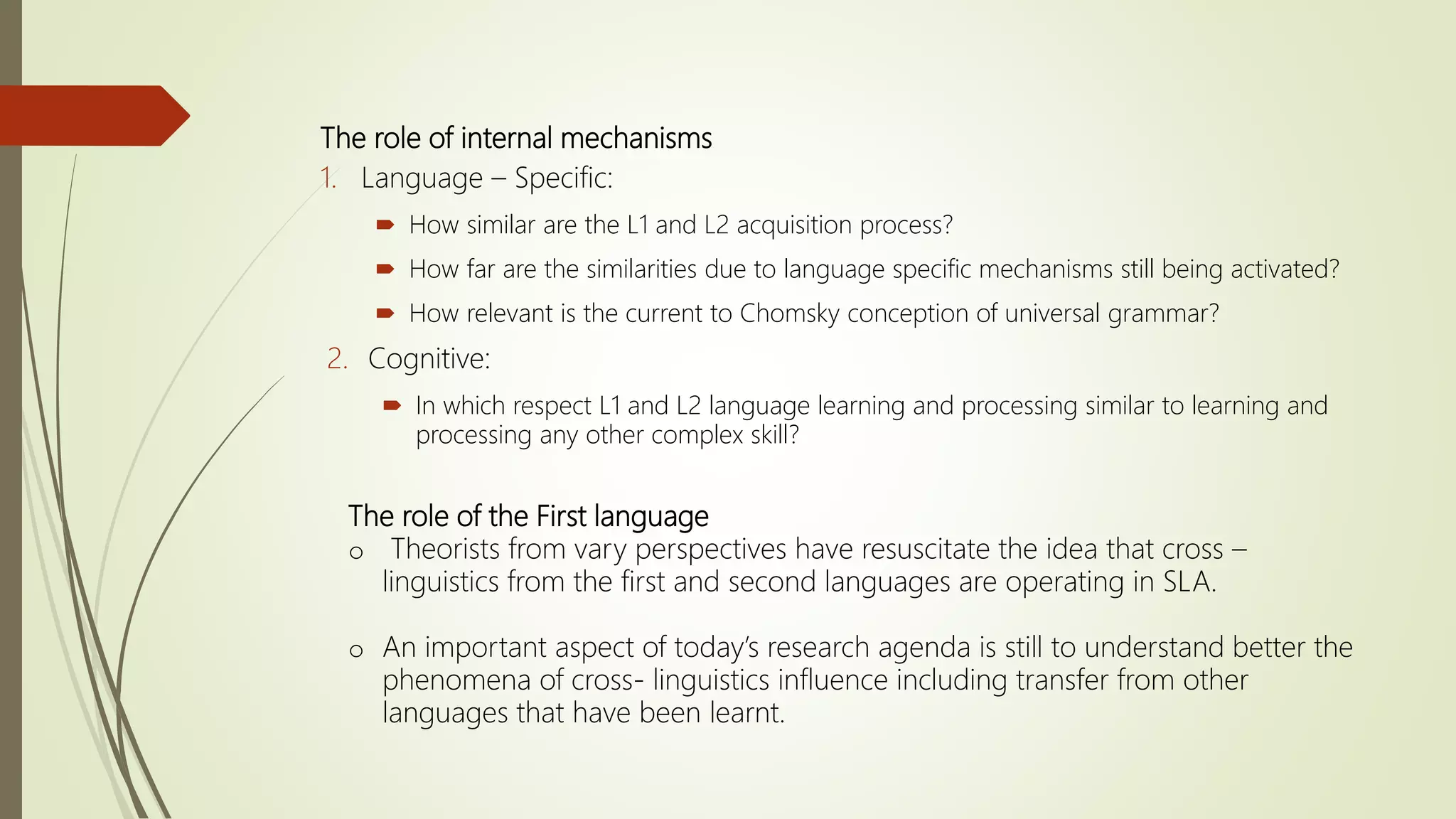 The recent history of SLL research | PPT
