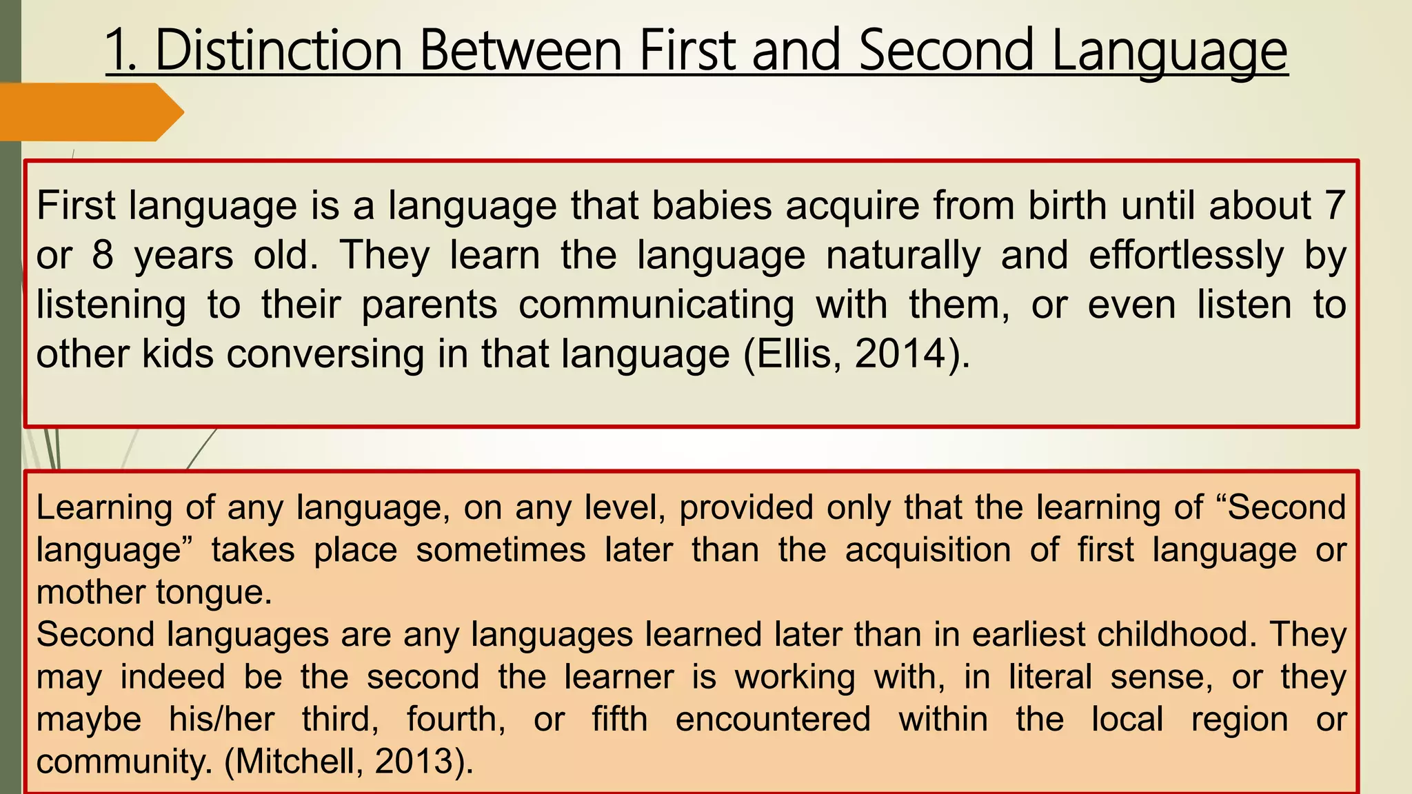 Second Language Learning | PPTX