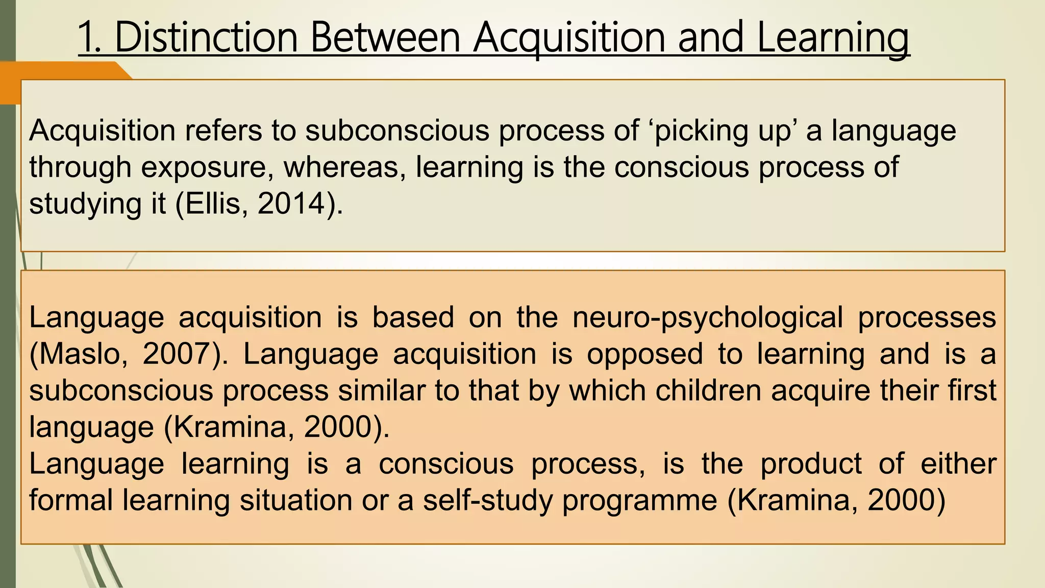 Second Language Learning | PPTX