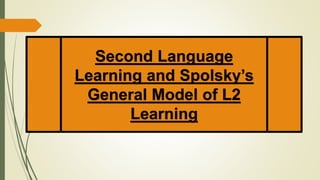 Second Language Learning | PPTX