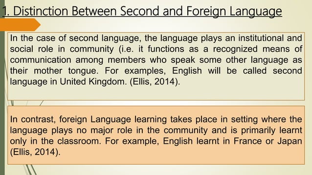 Second Language Learning | PPTX