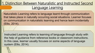 Second Language Learning | PPTX