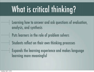 Critical Thinking and Problem Solving: 21st Century Skills | PDF