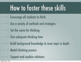 Critical Thinking and Problem Solving: 21st Century Skills | PDF