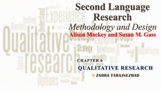 Second language research qualitative research_ Zahra Farajnezhad | PDF