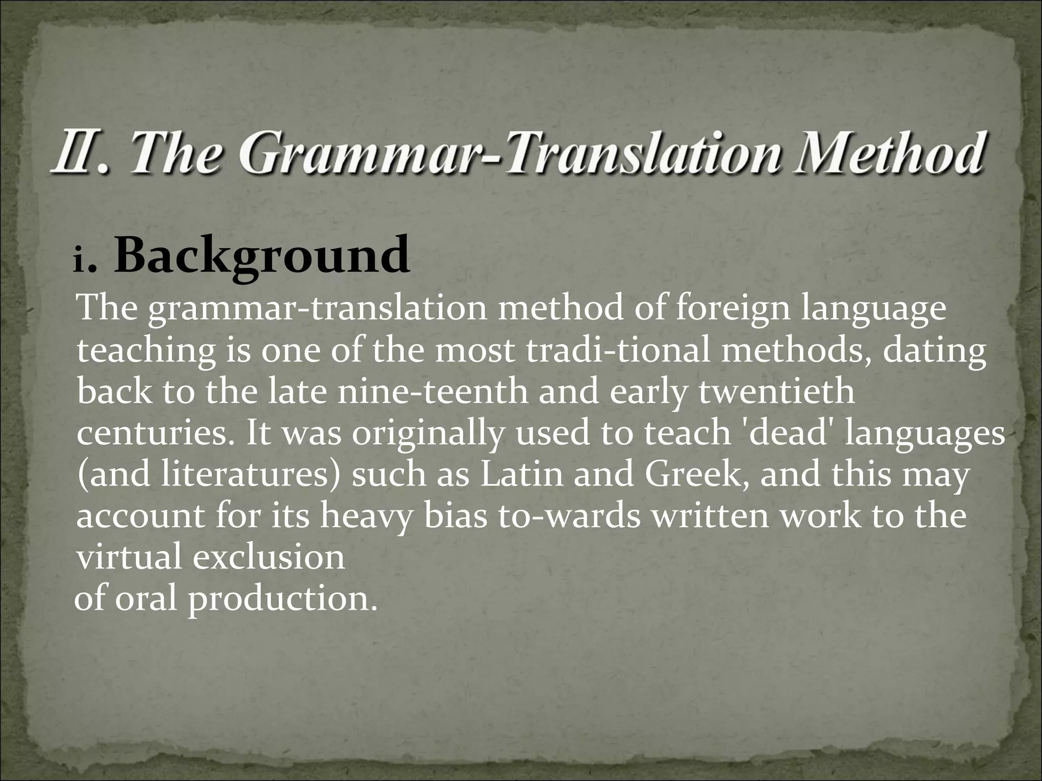 Second language and its teaching methods | PPT