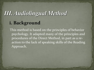 Second language and its teaching methods | PPT