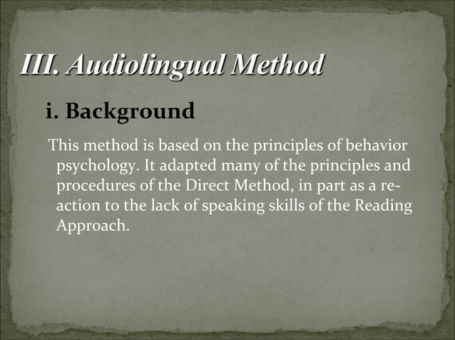 Second language and its teaching methods | PPT
