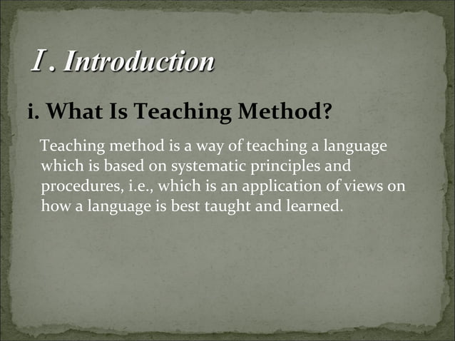 Second language and its teaching methods | PPT
