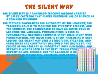 Second language teaching methods | PPTX | Education