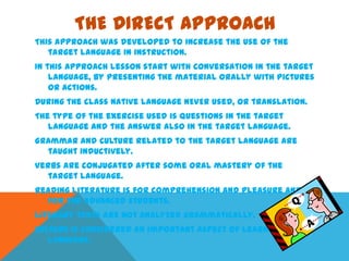 Second language teaching methods | PPTX | Education