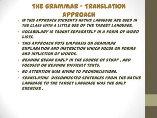 Second language teaching methods | PPT