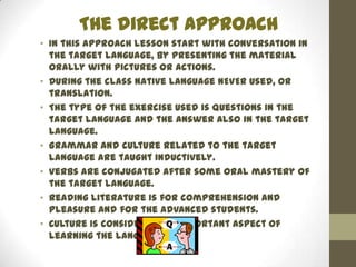 Second language teaching methods | PPT