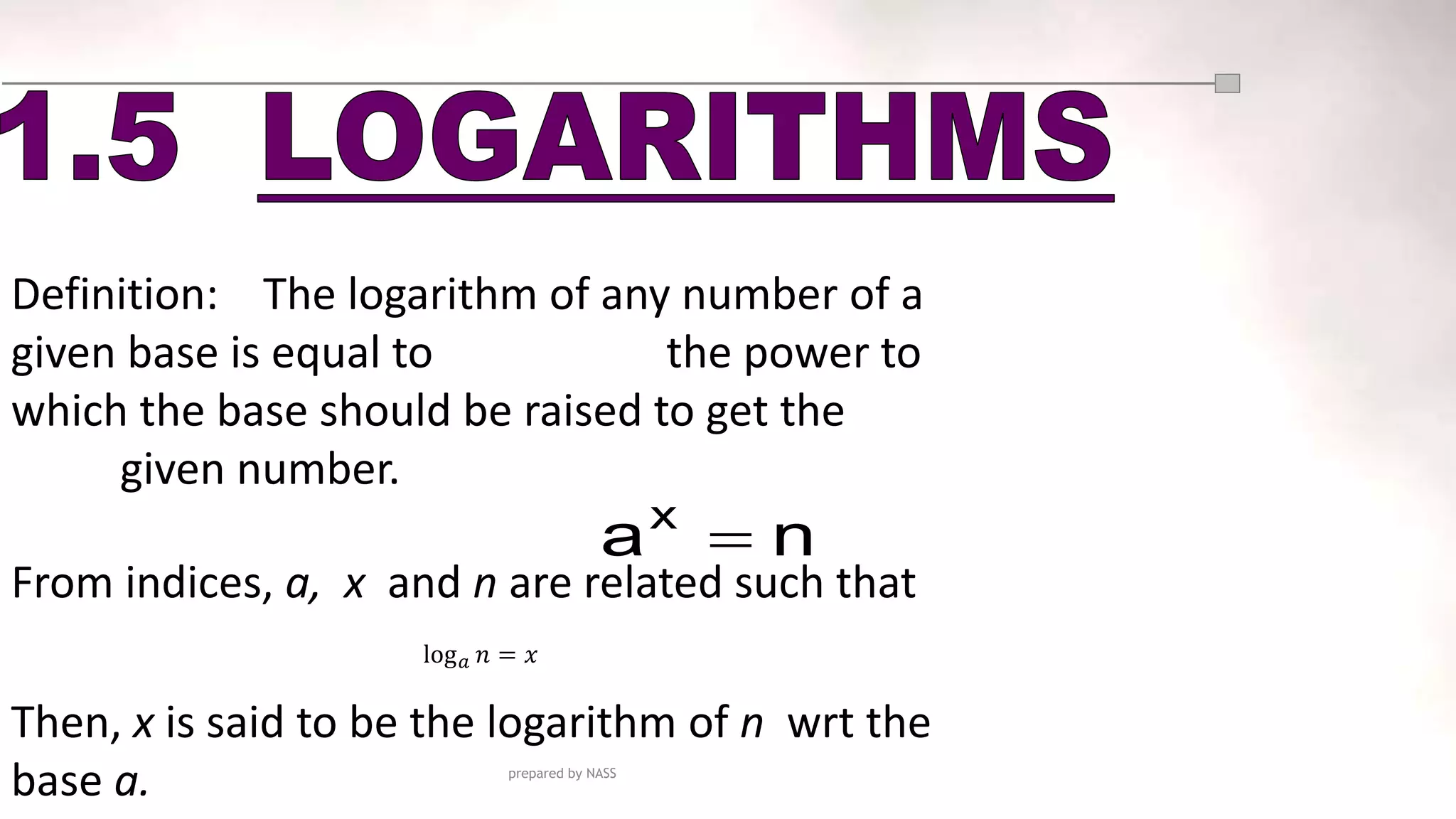REAL AND COMPLEX NUMBERS And INDICES, SURD & LOGARITHM | PPTX