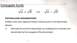 REAL AND COMPLEX NUMBERS And INDICES, SURD & LOGARITHM | PPTX