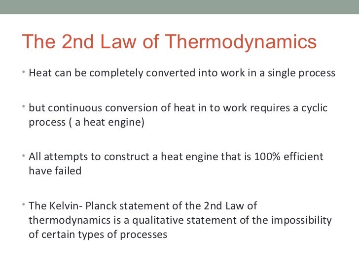 10.3 - Second law of thermodynamics