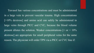 Total Parenteral Nutrition in Critical care Units | PPT